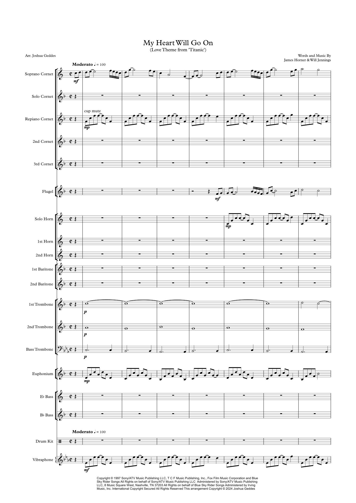 My Heart Will Go On (Love Theme From 'titanic') (arr. Joshua Geddes) by ...
