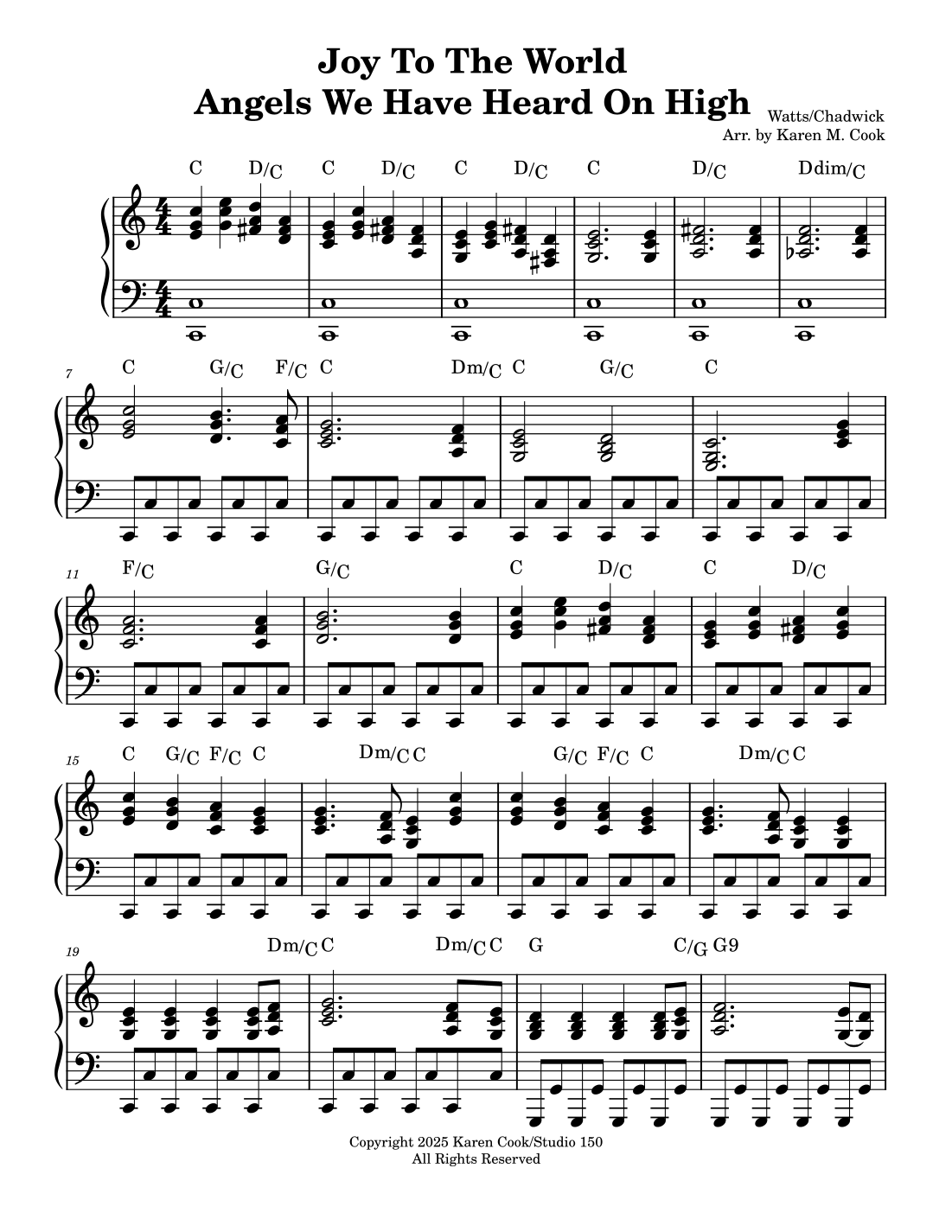 Joy To The World/Angels We Have Heard On High (arr. Karen Cook) by ...
