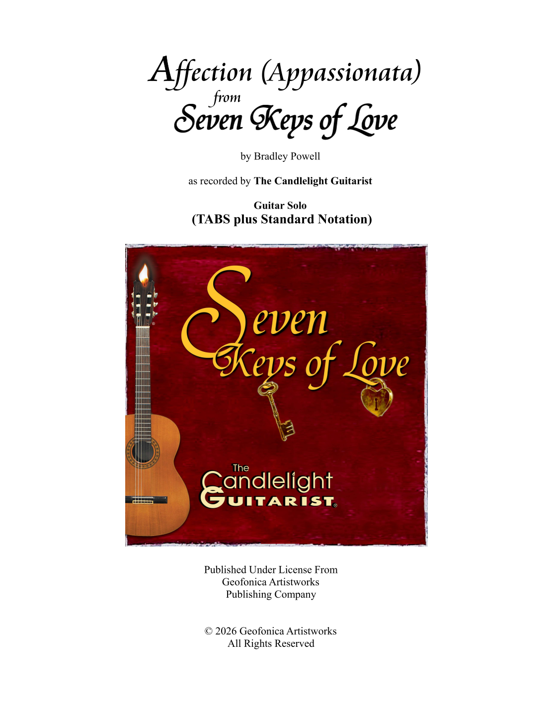 Affection (Appassionata) - from Seven Keys of Love por The Candlelight ...