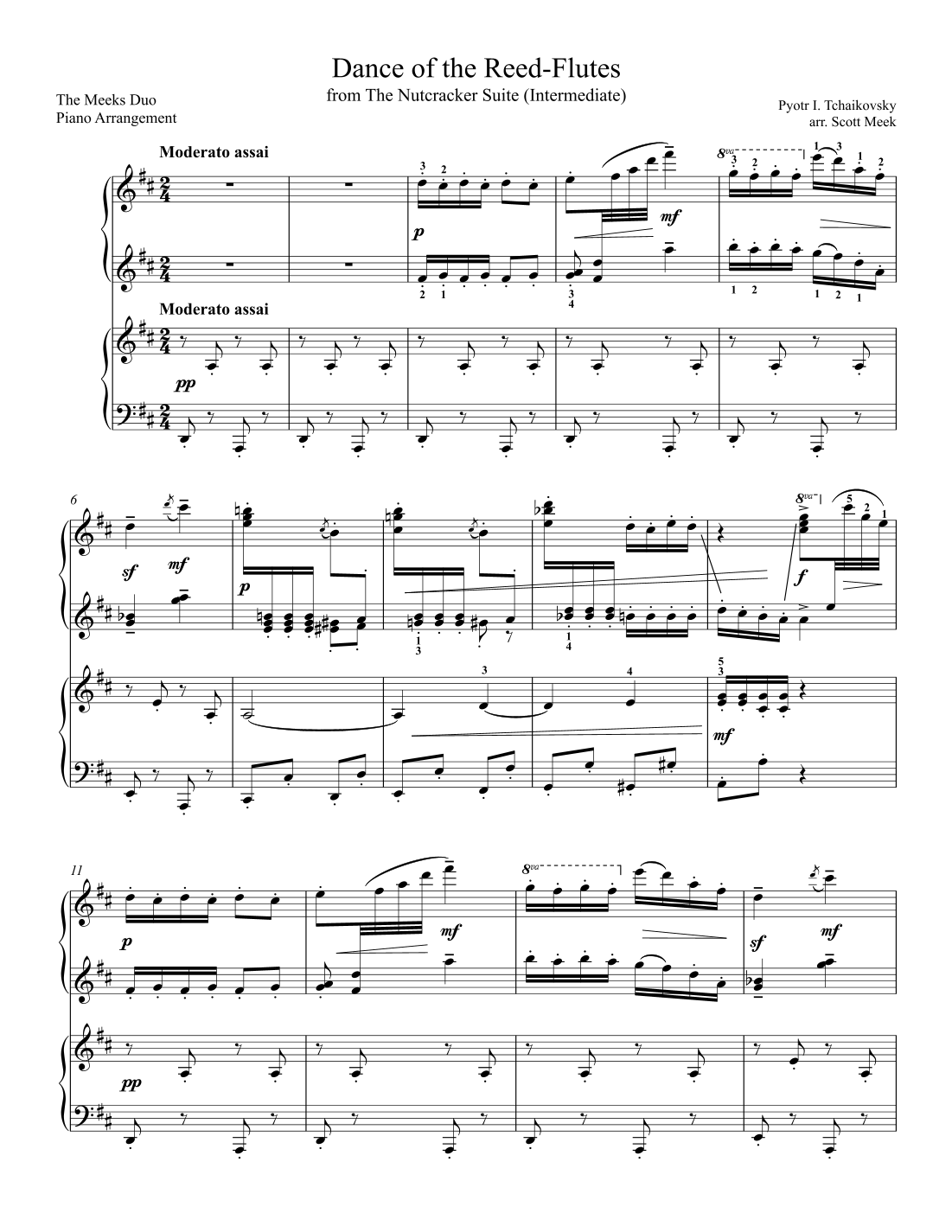Tchaikovsky - Dance of the Reed Flutes from The Nutcracker ...