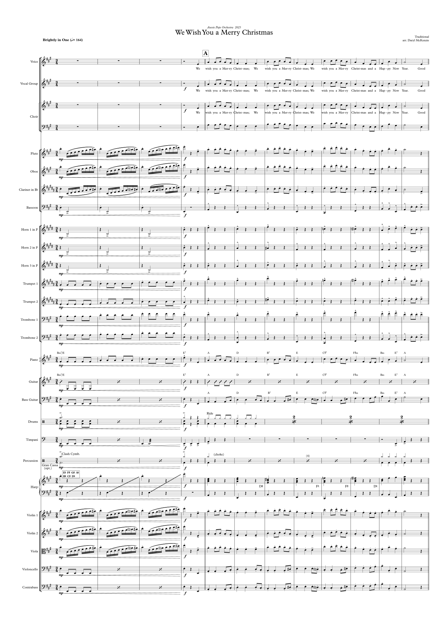 We Wish You a Merry Christmas - Vocal with Choir and Small (Studio ...