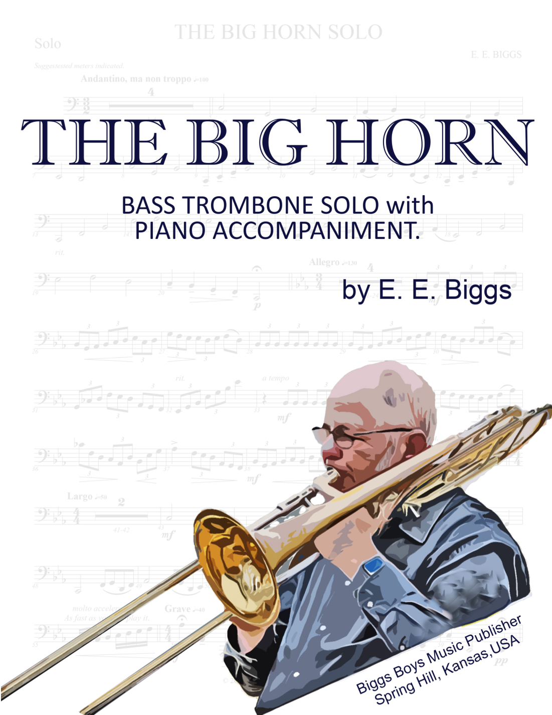 THE BIG HORN by Ernie E Biggs Sheet Music for Trombone and Piano at ...