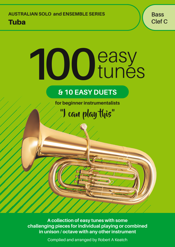 TUBA 100 EASY TUNES. School Beginner Band and Orchestra series. A book ...
