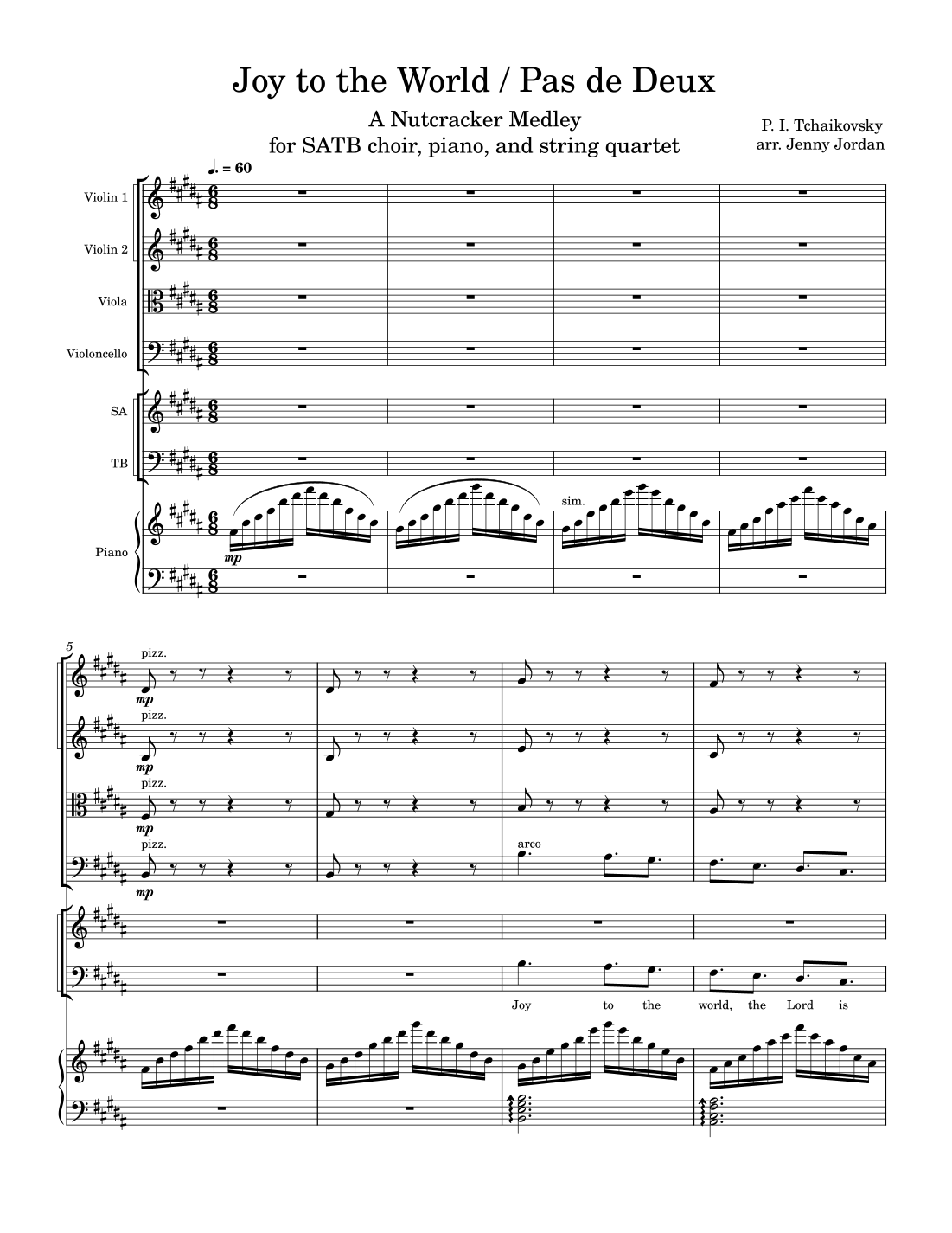 Joy to the World / Pas de Deux (arr. Jenny Jordan) by Pyotr Illych ...