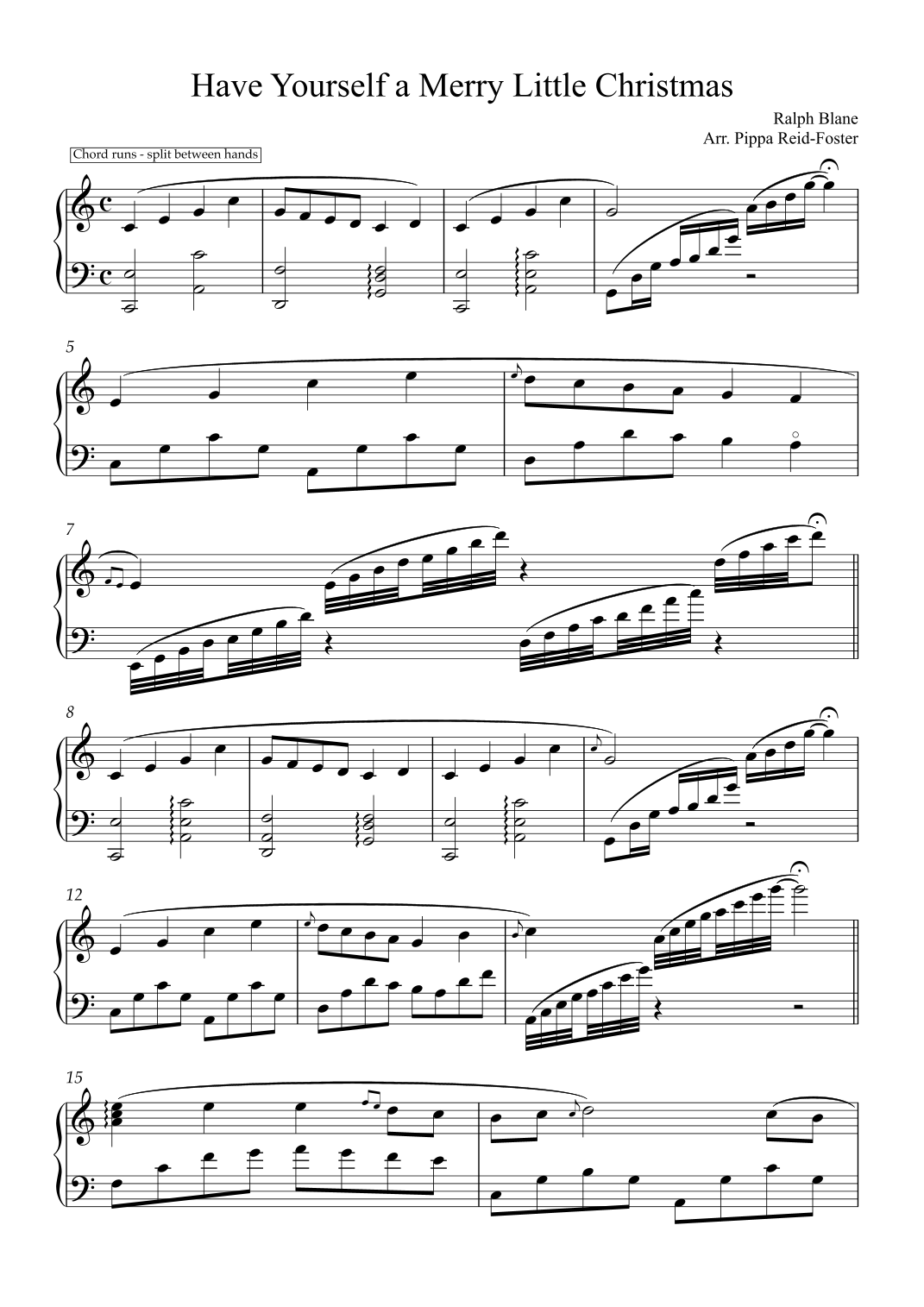 Have Yourself a Merry Little Christmas (arr. Pippa Reid-Foster by Frank ...