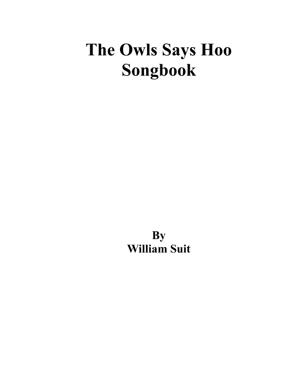 The Owl Says Hoo por William Suit Partituras para Lead Sheet / Fake ...