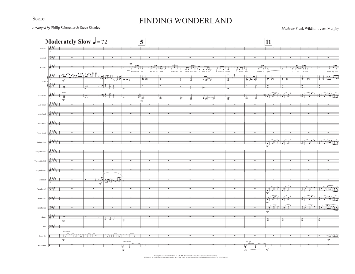 Finding Wonderland (arr. Steve Shanley) by Jack Murphy Sheet Music for ...
