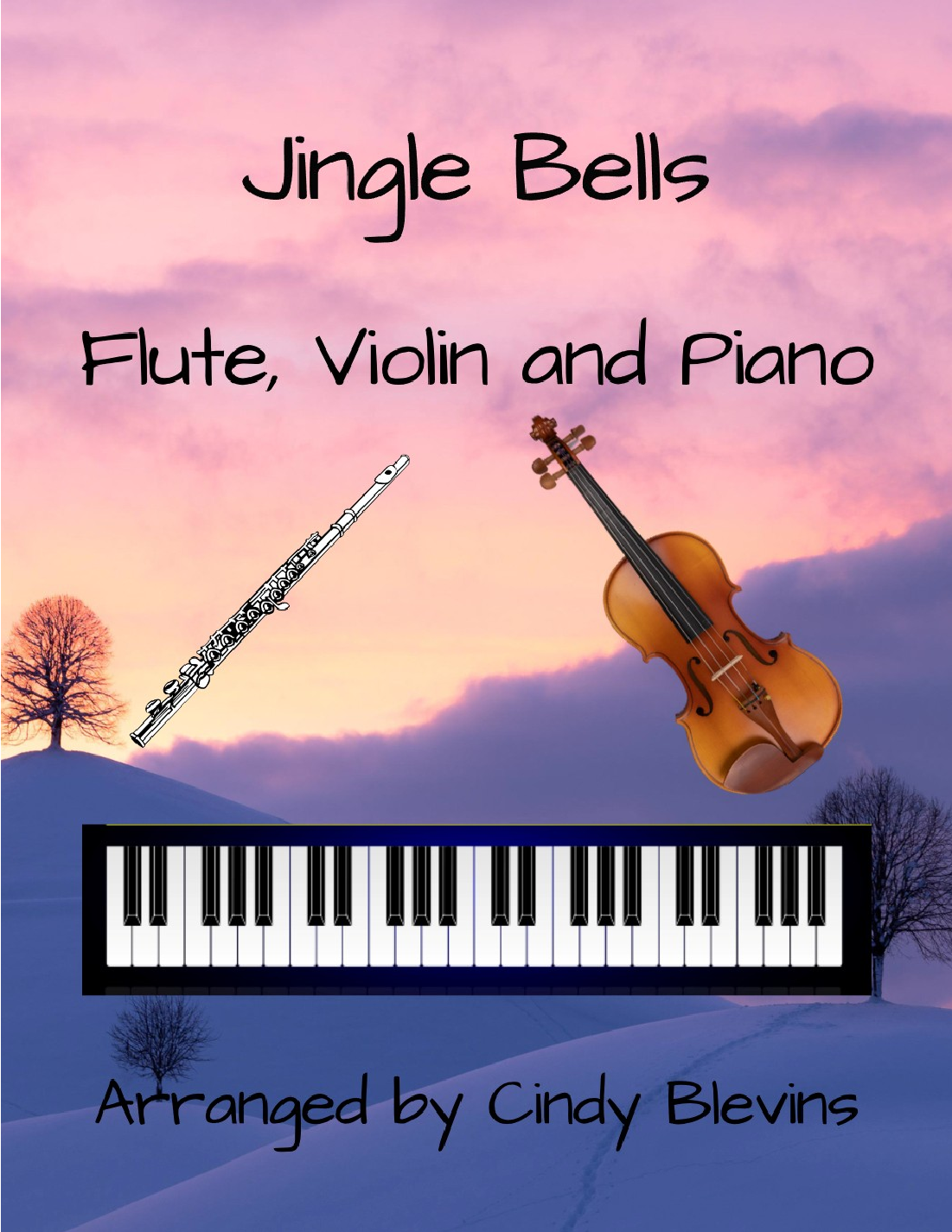 Jingle Bells, for Flute, Violin and Piano (arr. Cindy Blevins) by James ...