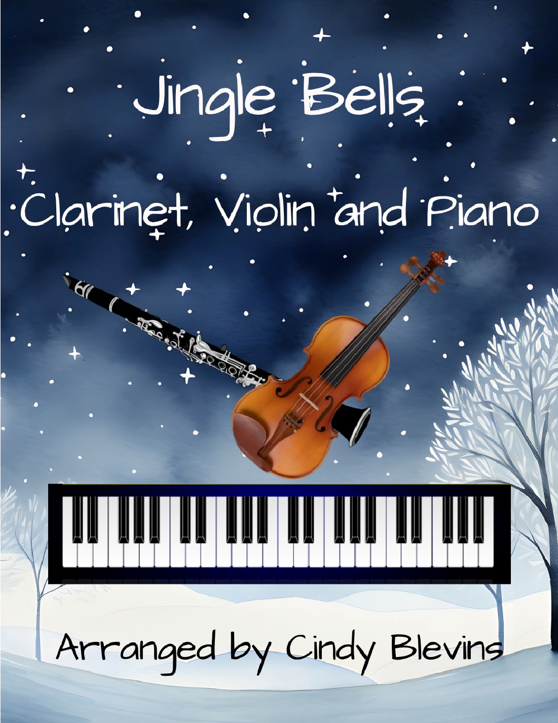 Jingle Bells, for Clarinet, Violin and Piano (arr. Cindy Blevins) por ...