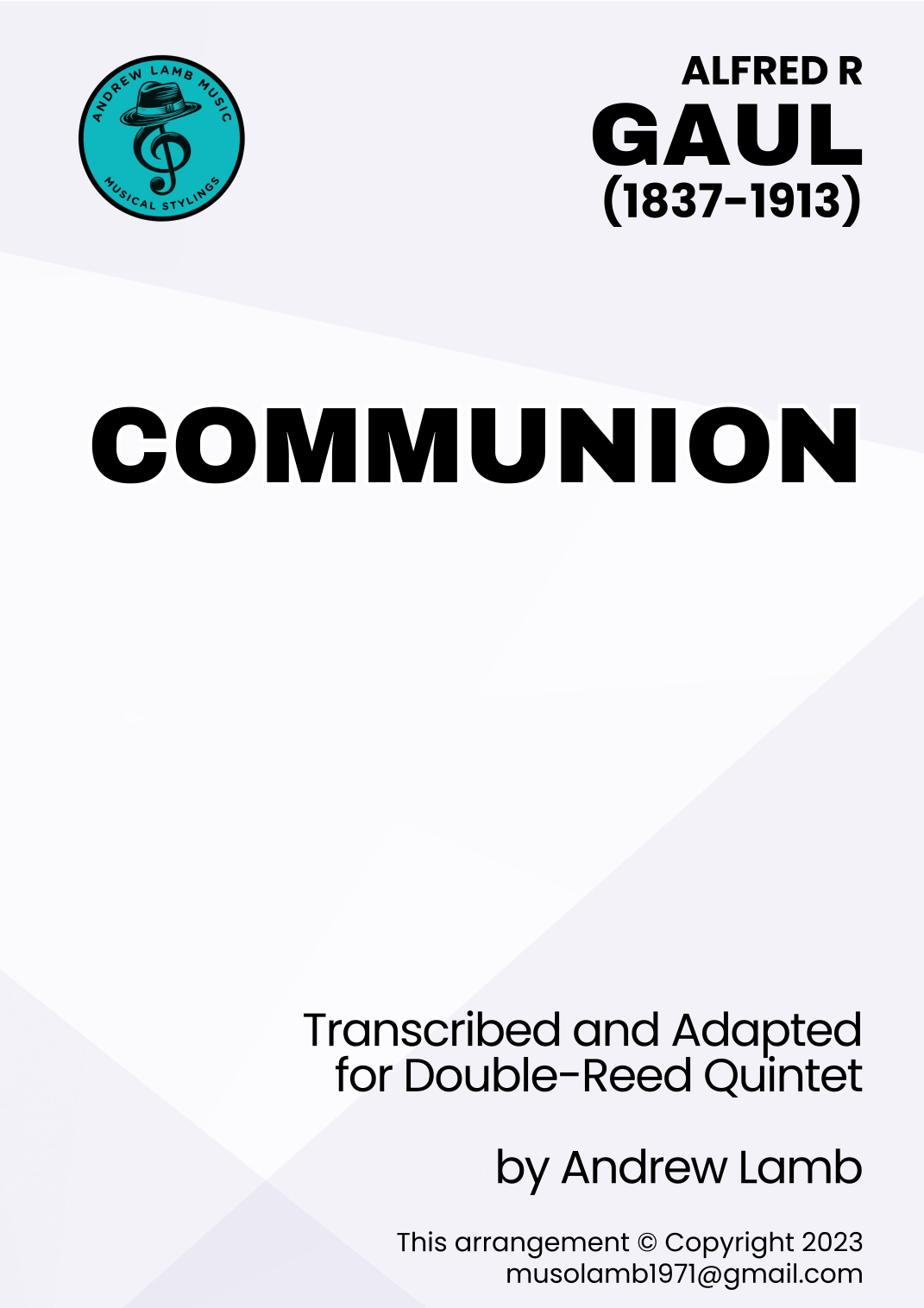 Alfred R. GAUL | Communion | Double-Reed Quintet (arr. Andrew Lamb) by ...