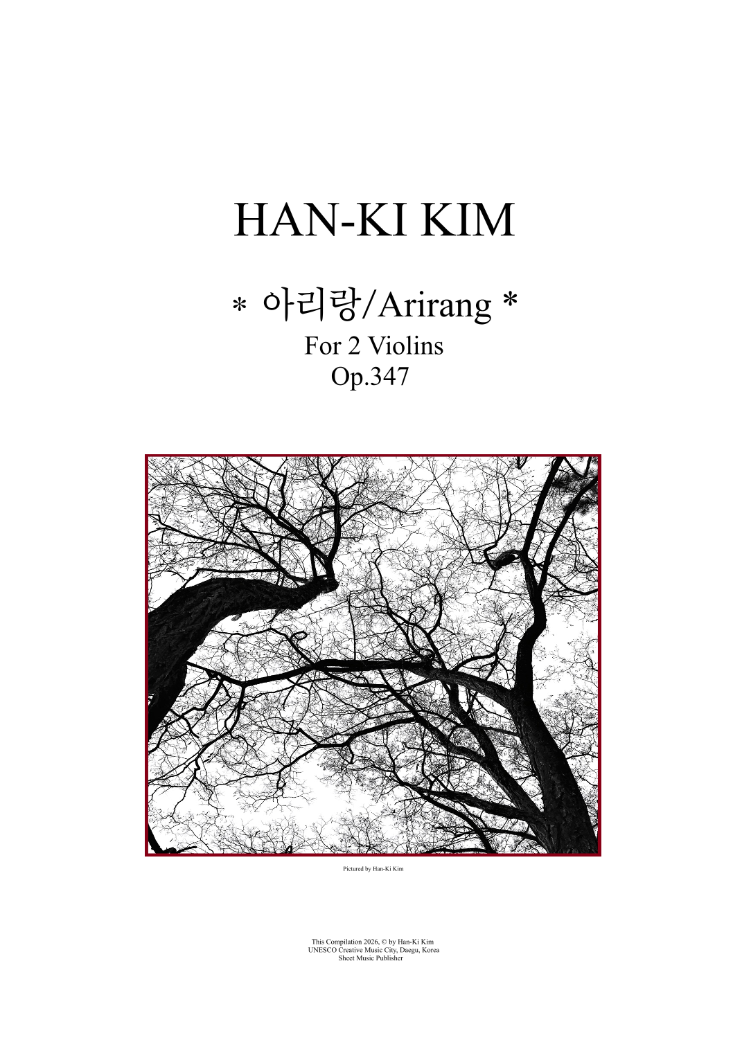 Arirang (For Violin Duet) (arr. Han-Ki Kim) von Traditional Noten zum ...