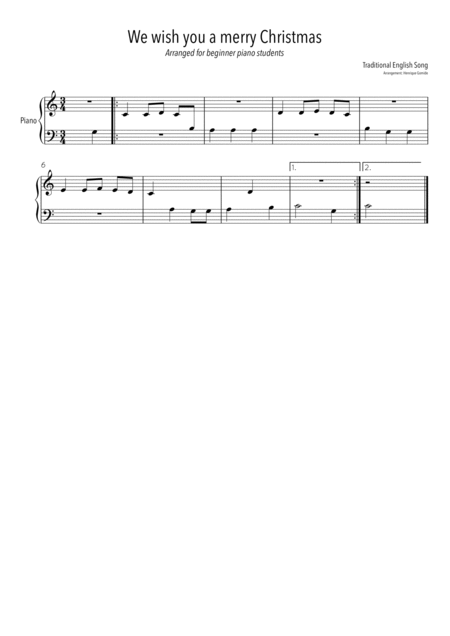 We wish you a merry christmas (beginner) (arr. Henrique Gomide) by ...