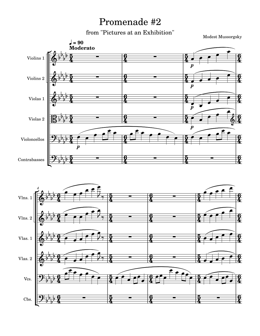 Promenade #2 from "Pictures at an Exhibition" (arr. Gabriel Nicholas ...