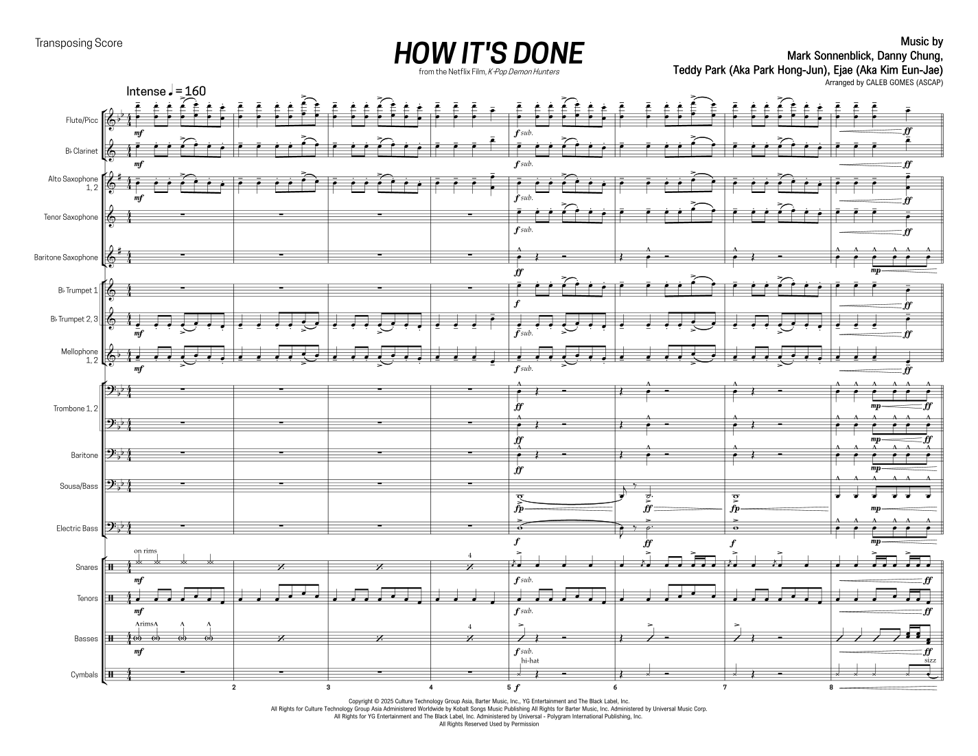 How It's Done (arr. Caleb Gomes) by Huntr/X (Ejae, Audrey Nuna And Rei ...