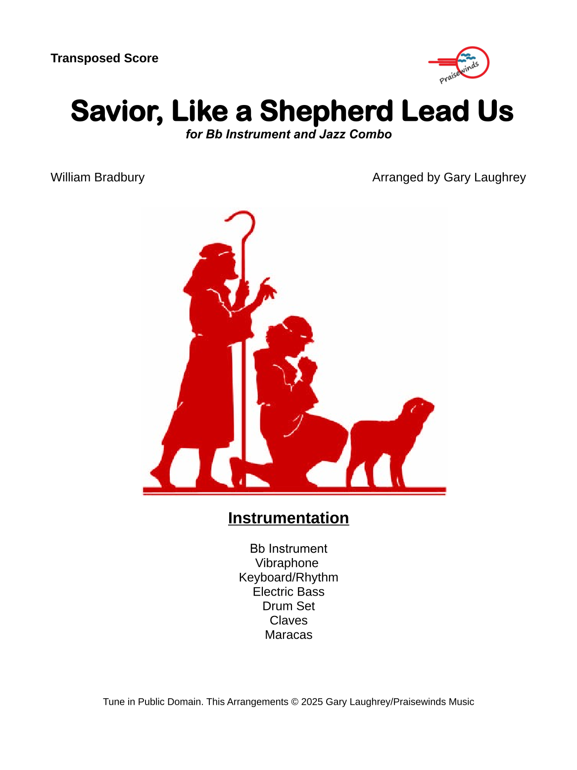 Savior, Like a Shepherd Lead Us (arr. Gary Laughrey by William Bradbury ...