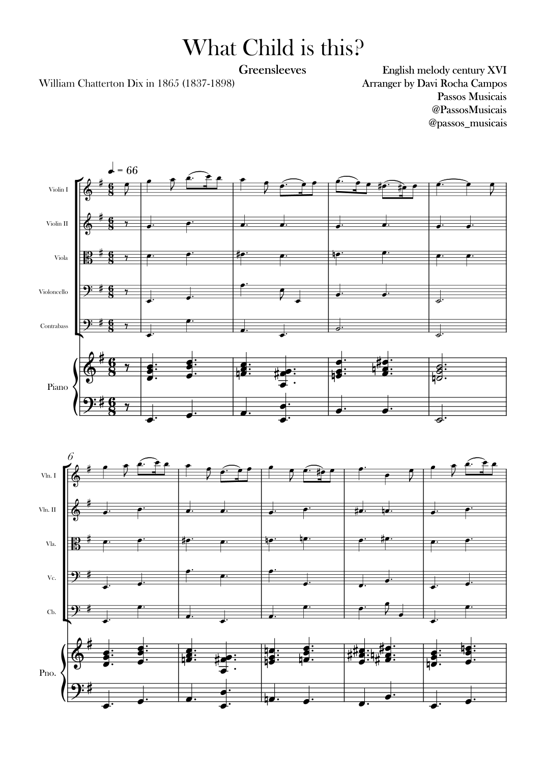 What Child is this? (Greensleeves) (arr. Davi Rocha Campos) by Davi ...