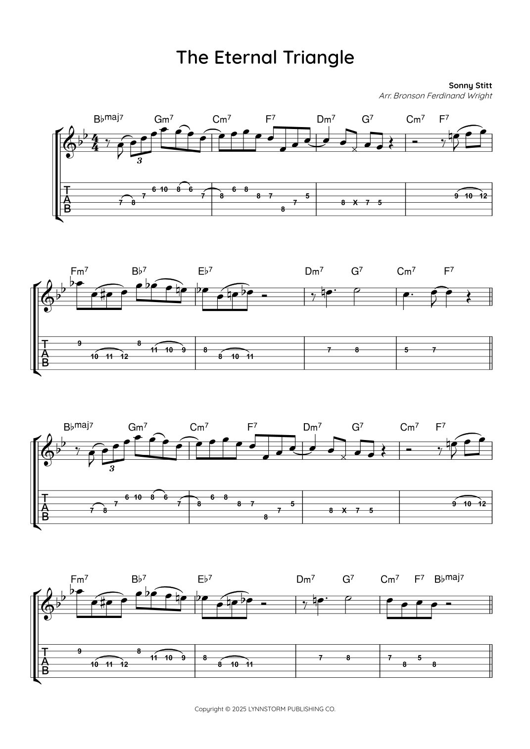 Eternal Triangle, The (arr. Bronson Ferdinand Wright) by Sonny Stitt ...