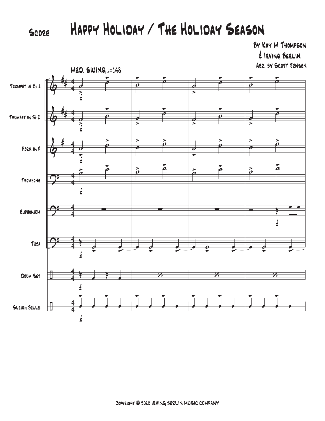 Happy Holiday / The Holiday Season (arr. Scott Jensen) by Andy Williams ...