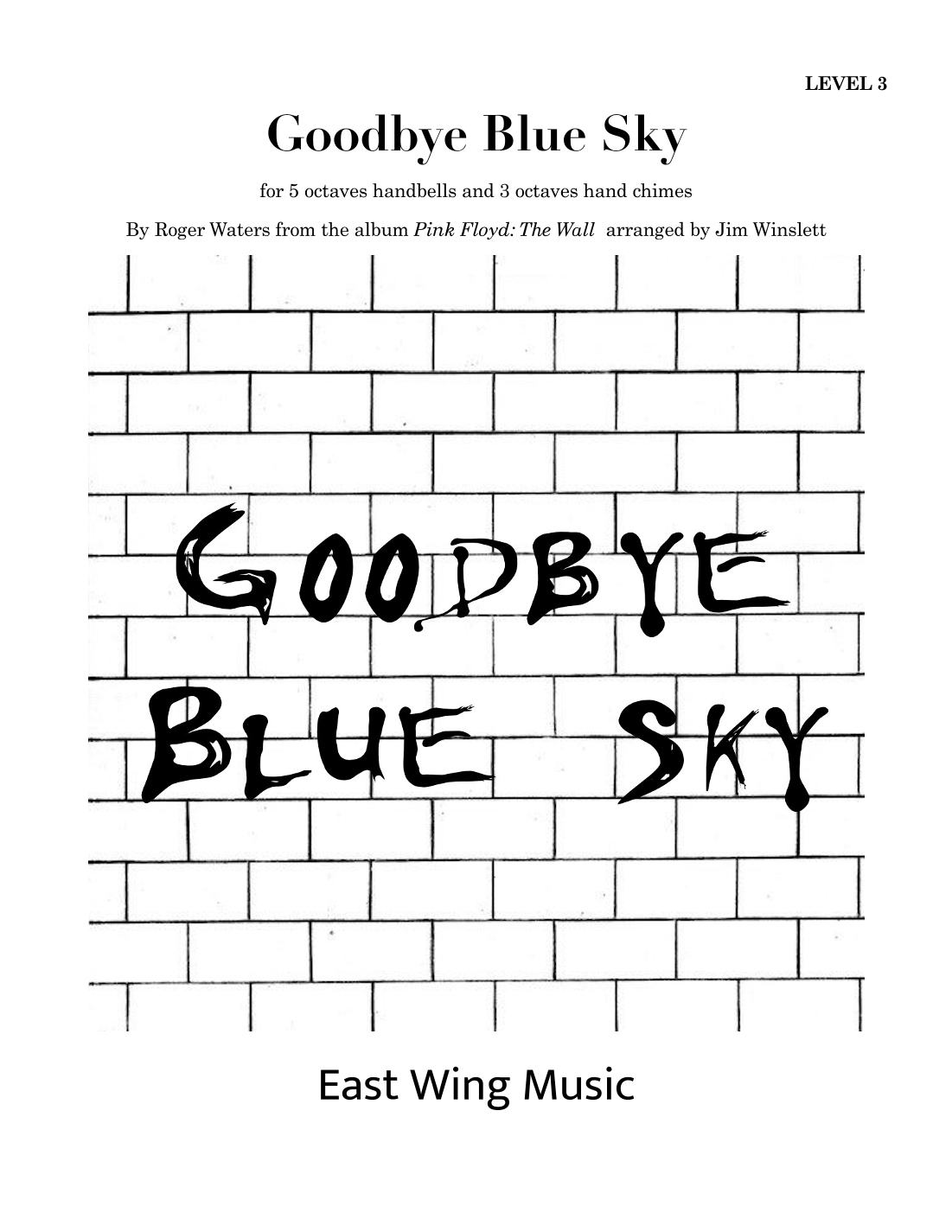Goodbye Blue Sky - Score Only (arr. Jim Winslett) by Pink Floyd Sheet ...