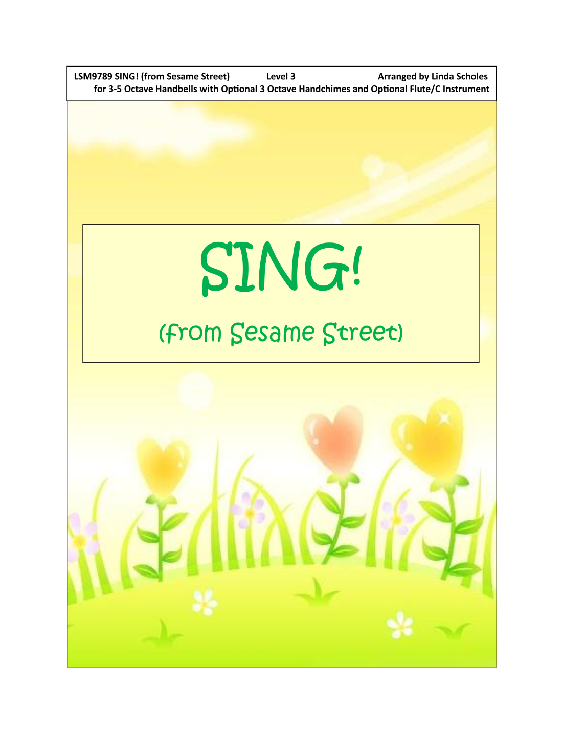 Sing - Score Only (arr. Linda Scholes) by The Carpenters Sheet Music ...