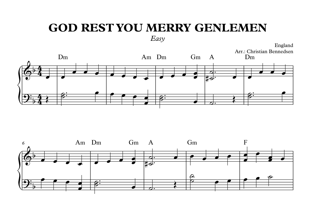 God Rest You Merry Gentlemen (arr. Christian Bennedsen) par Christian ...