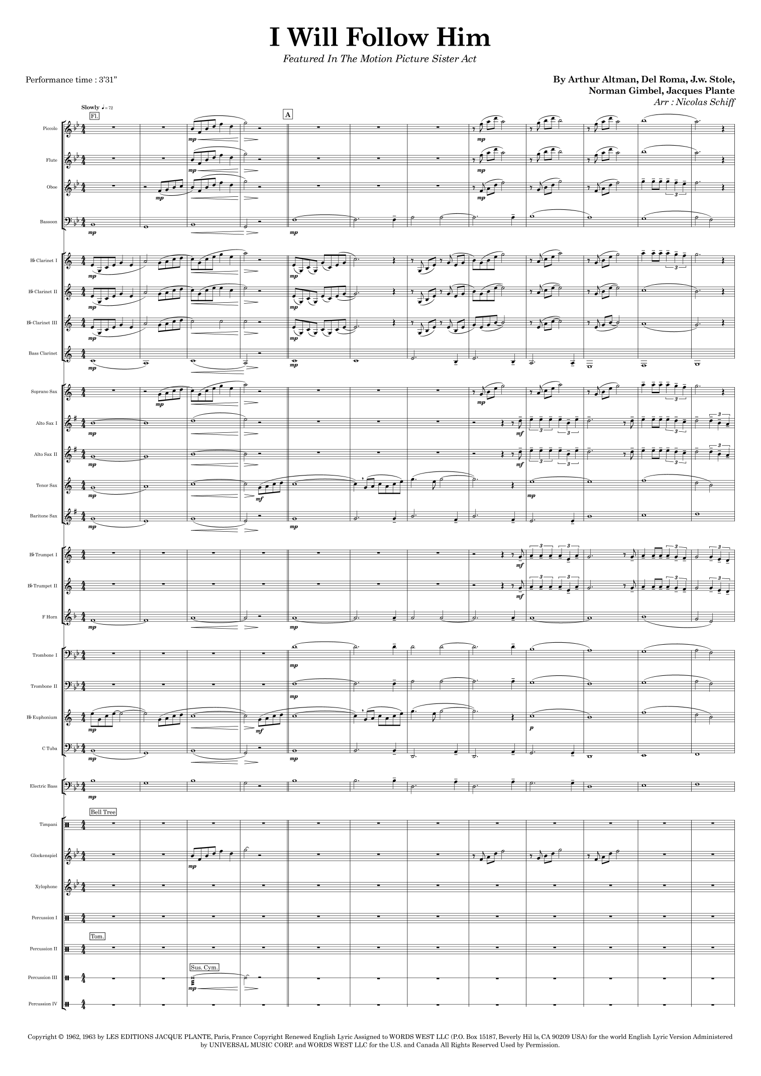 I Will Follow Him (I Will Follow You) (arr. Nicolas Schiff) by Little ...