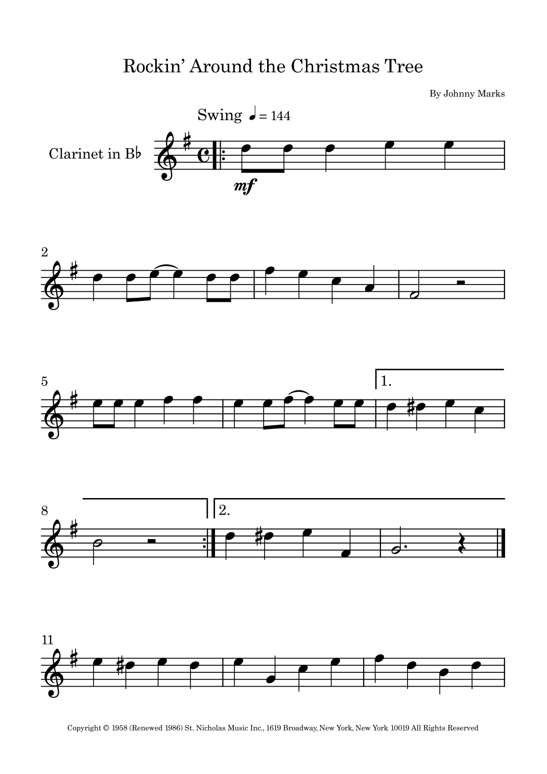 Rockin' Around The Christmas Tree (arr. Glauco Fernandes) by Brenda Lee ...