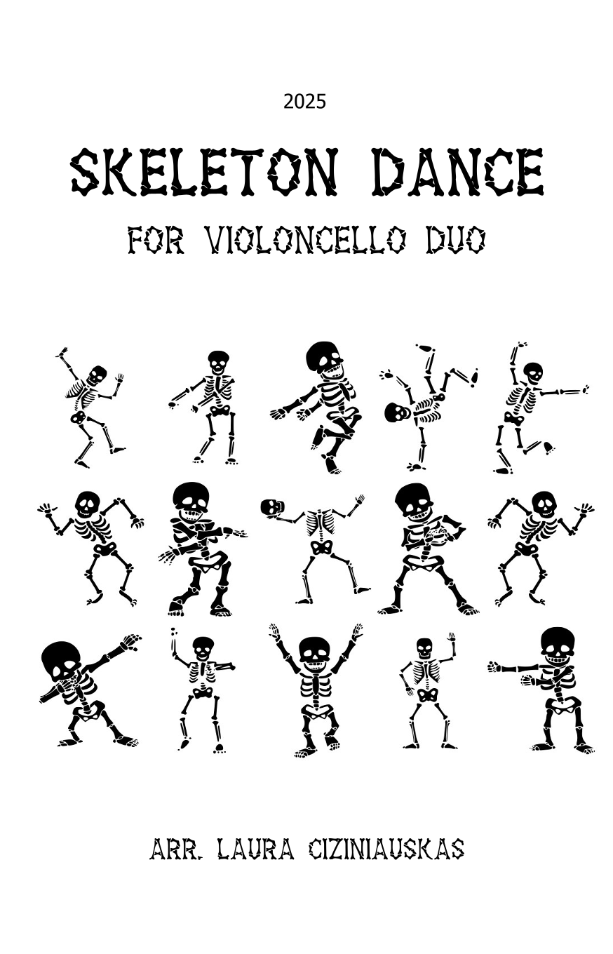 Skeleton Dance – Easy & Fun Halloween Violoncello Duet | Spooky ...