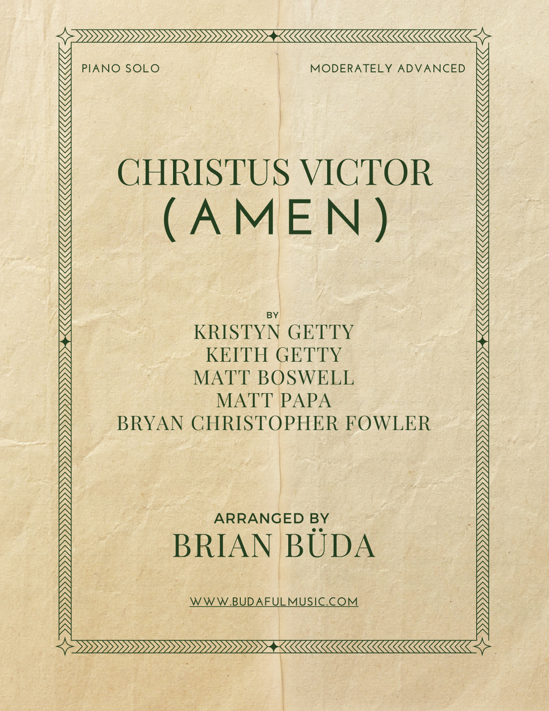 Christus Victor (Amen) (arr. Brian D Buda) by Keith Getty Sheet Music ...