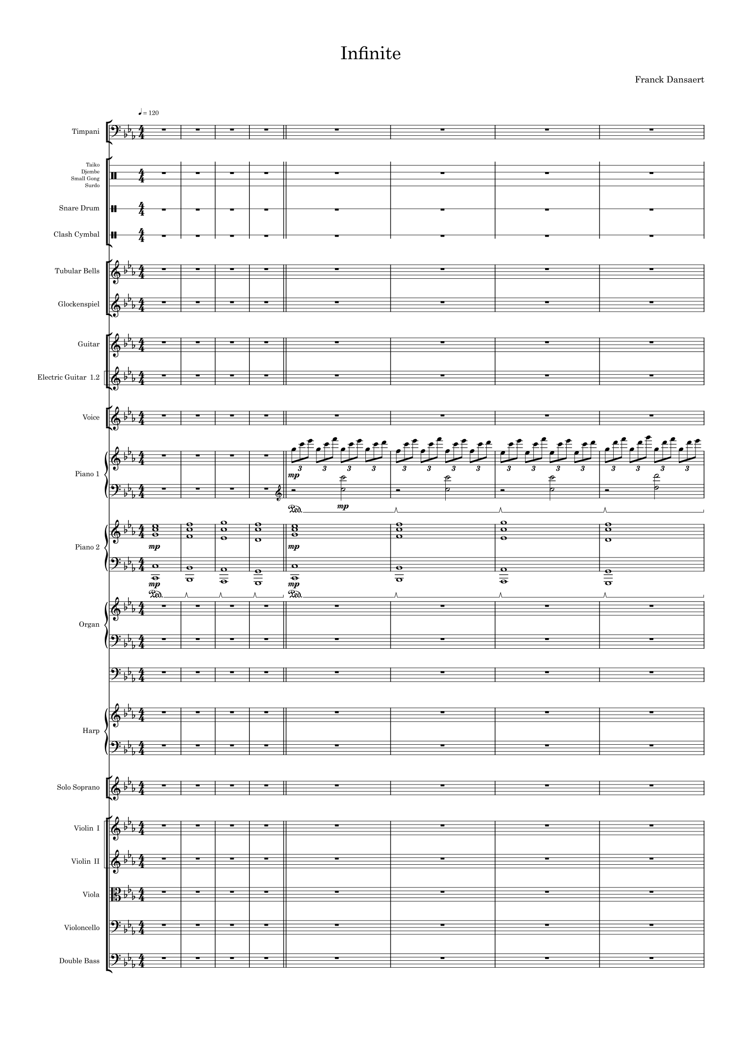 Infinite - Score Only by Franck Dansaert Sheet Music for Full Orchestra ...