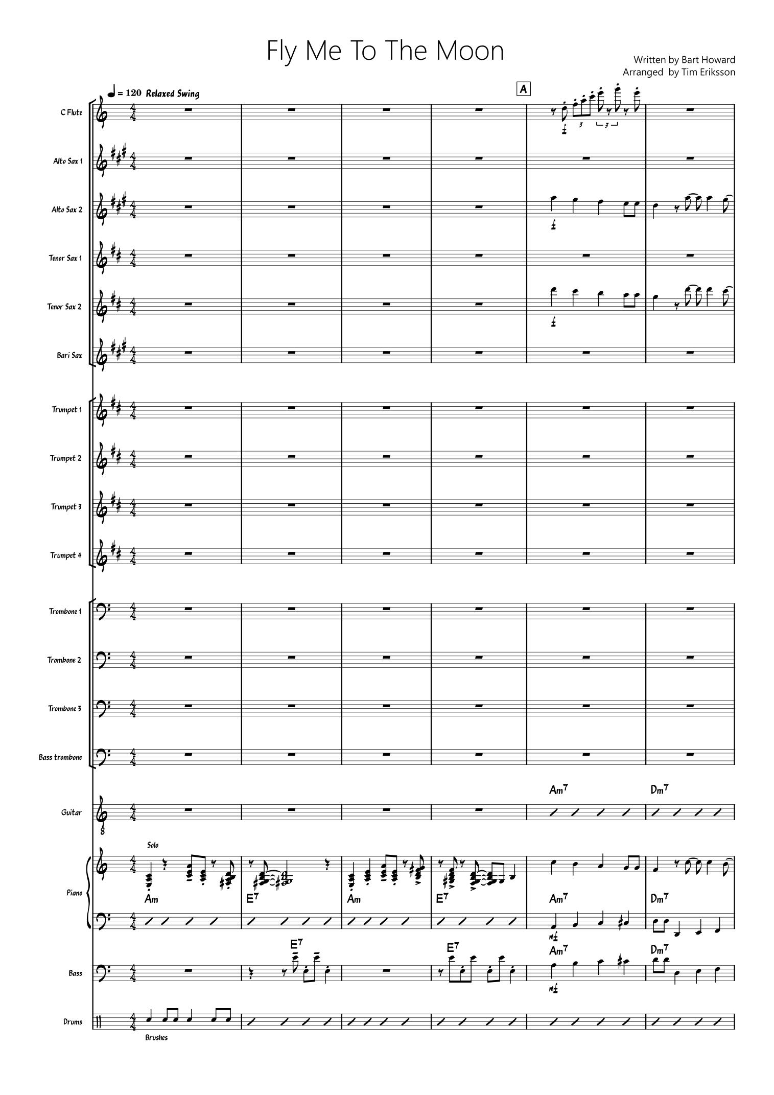 Fly Me To The Moon (in Other Words) (arr. Tim Asplund) by Tony Bennett ...