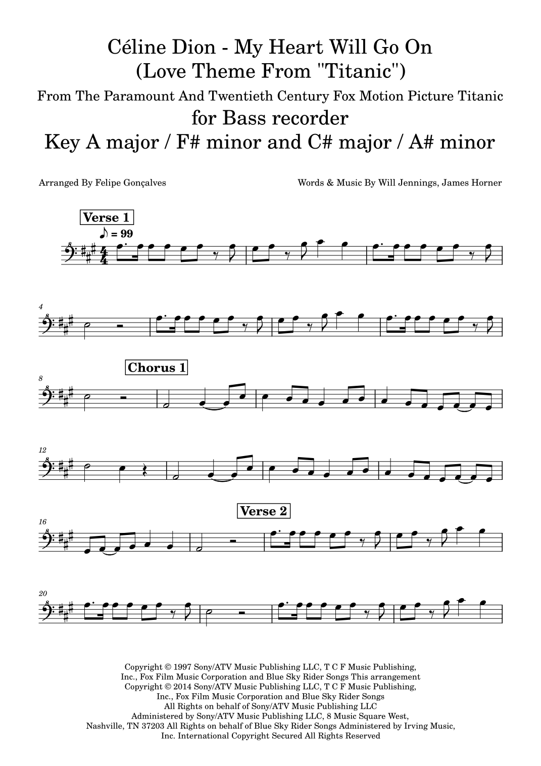 My Heart Will Go On (Love Theme From 'titanic') (arr. Felipe Gonçalves ...