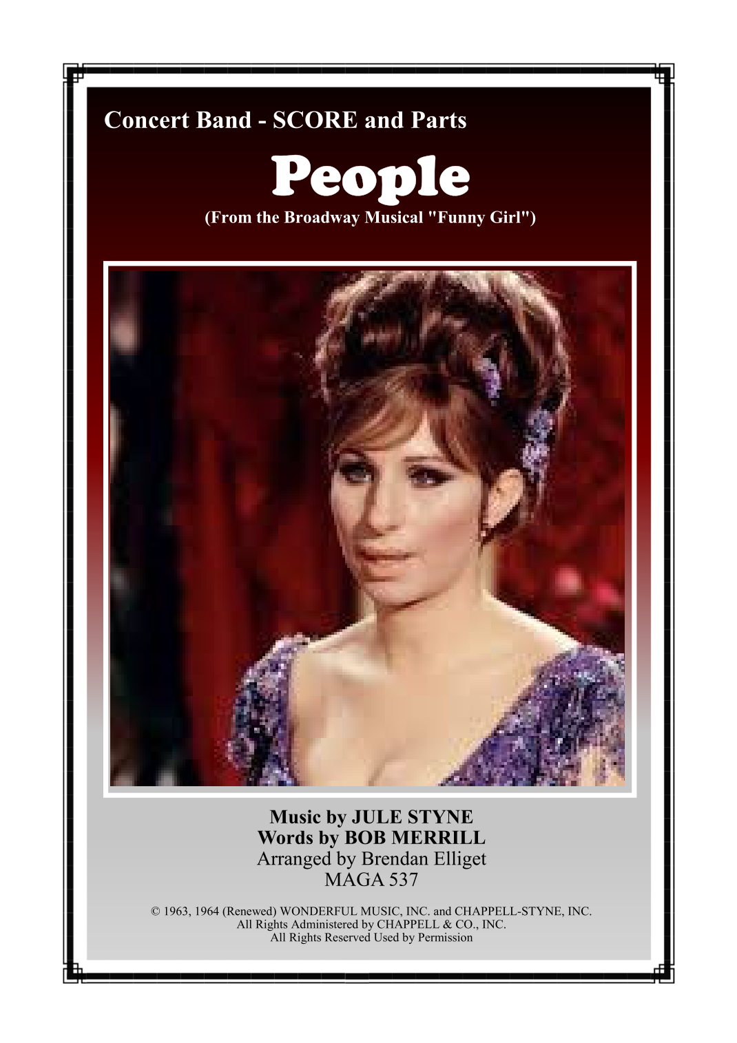 People (arr. Brendan James Elliget MAGA 537 by Barbra Streisand Sheet ...