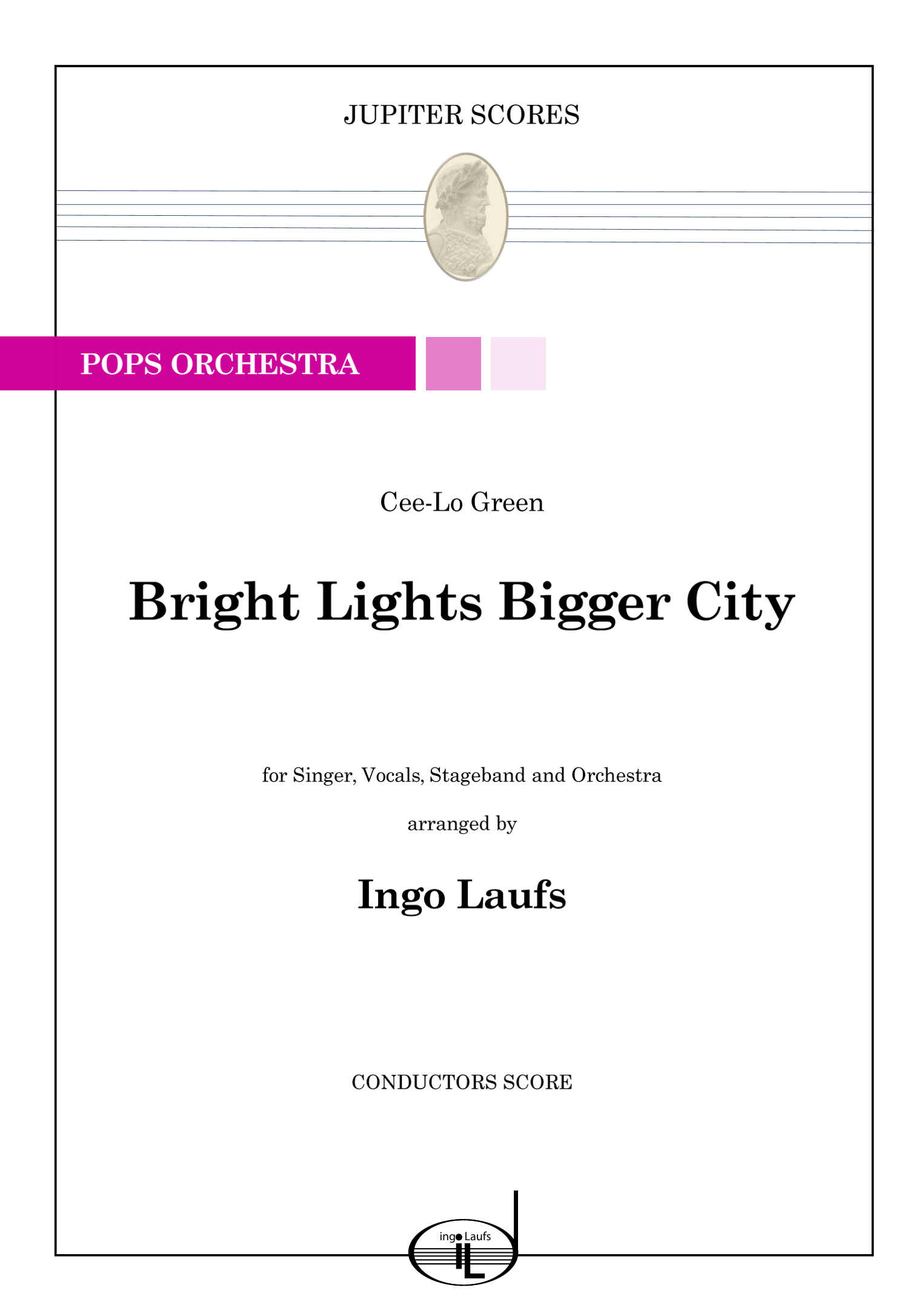 Bright Lights Bigger City (arr. Ingo Laufs) by Cee Lo Green Sheet Music ...