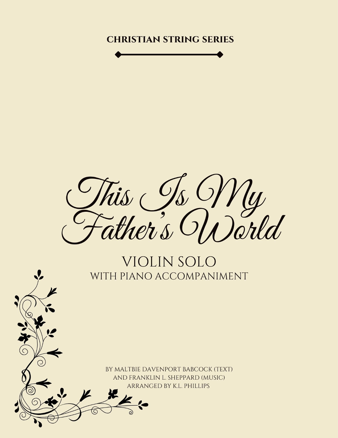This Is My Father's World - Violin Solo with Piano Accompaniment (arr ...
