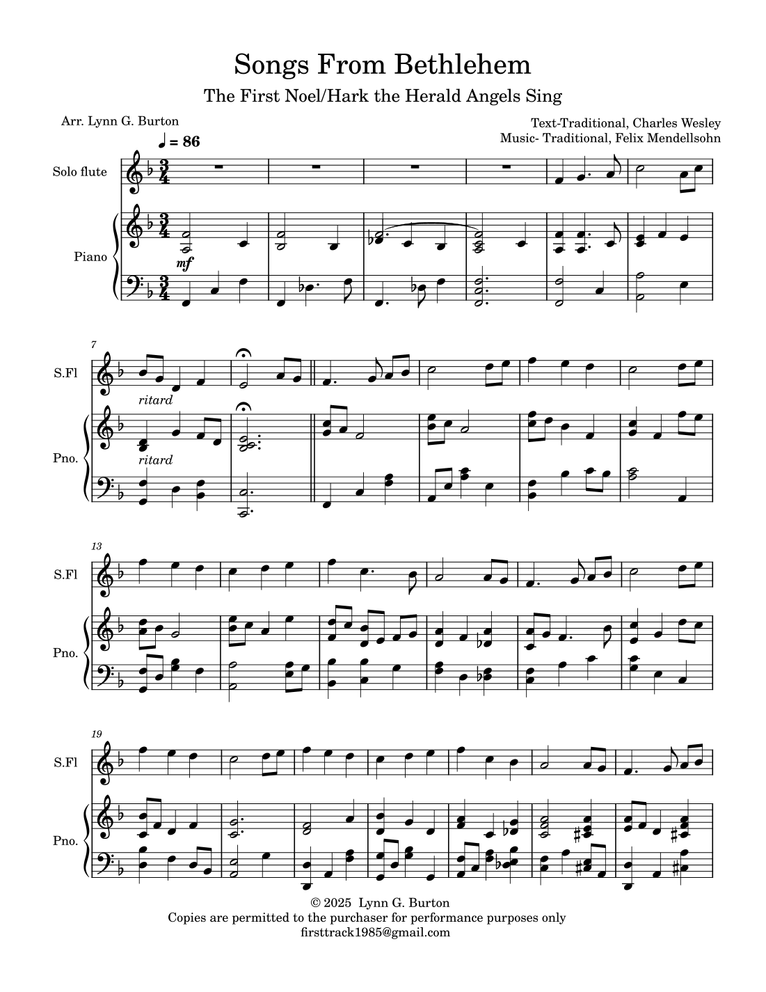 Songs From Bethlehem (The First Noel/Hark the Herald Angels Sing) (arr ...