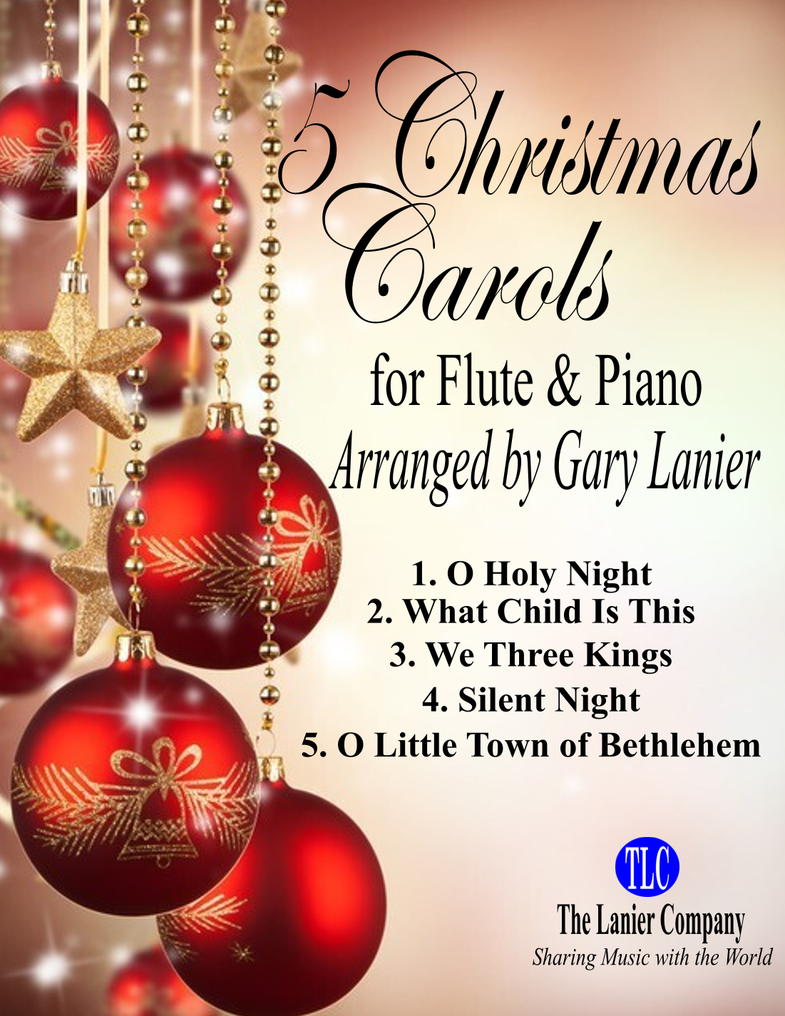 5 CHRISTMAS CAROLS for Flute & Piano (Score & Parts included) (arr ...