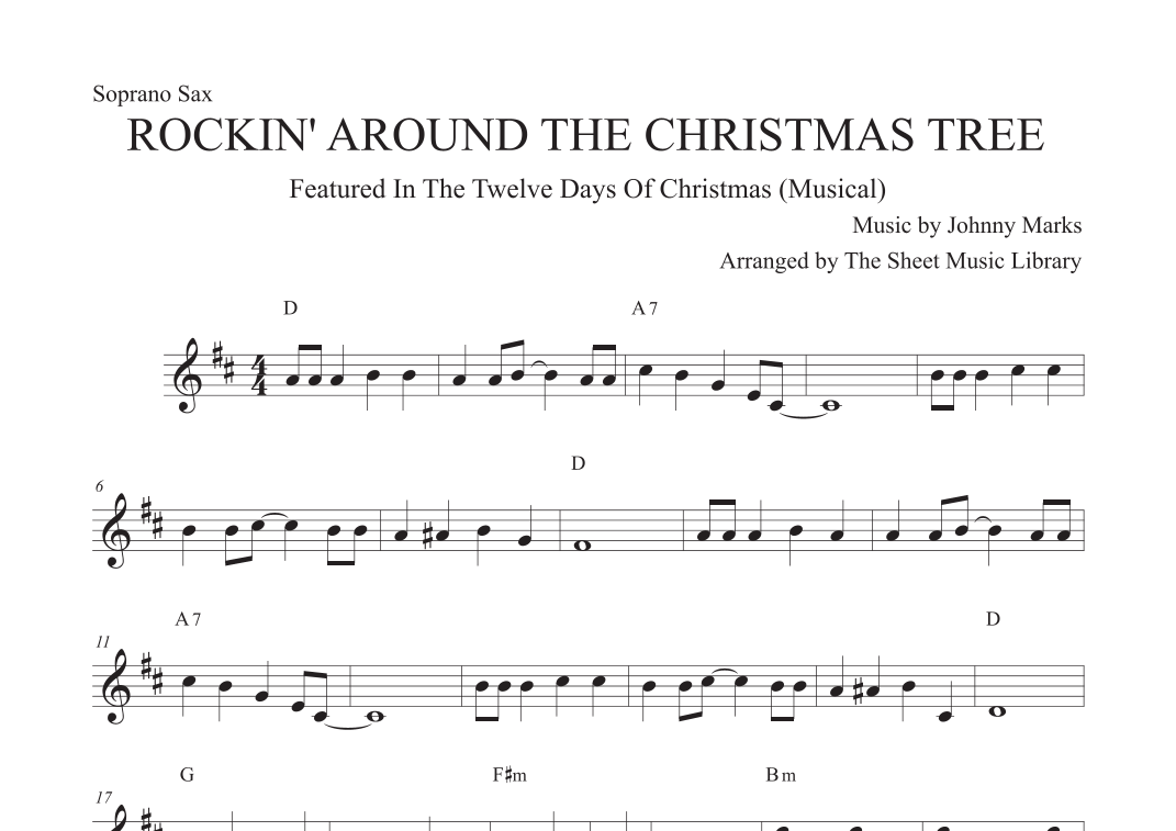 Rockin' Around The Christmas Tree (arr. The Sheet Music Library) by ...