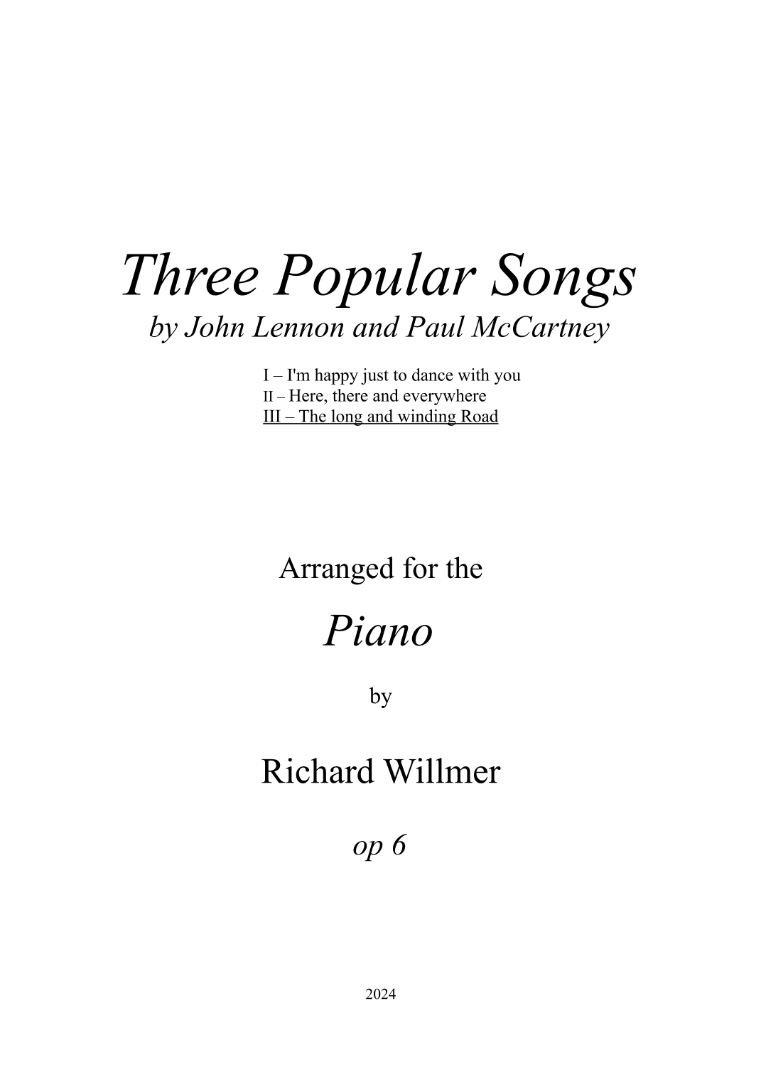 The Long And Winding Road (arr. Richard Willmer by The Beatles Sheet ...