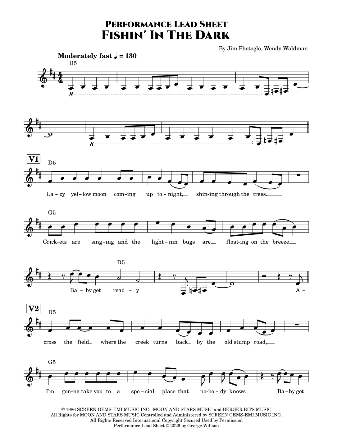 Fishin' In The Dark (arr. George Willson) by Nitty Gritty Dirt Band ...