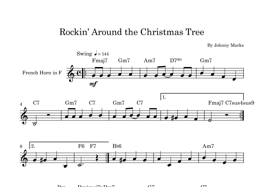 Rockin' Around The Christmas Tree (arr. Glauco Fernandes) by Brenda Lee ...