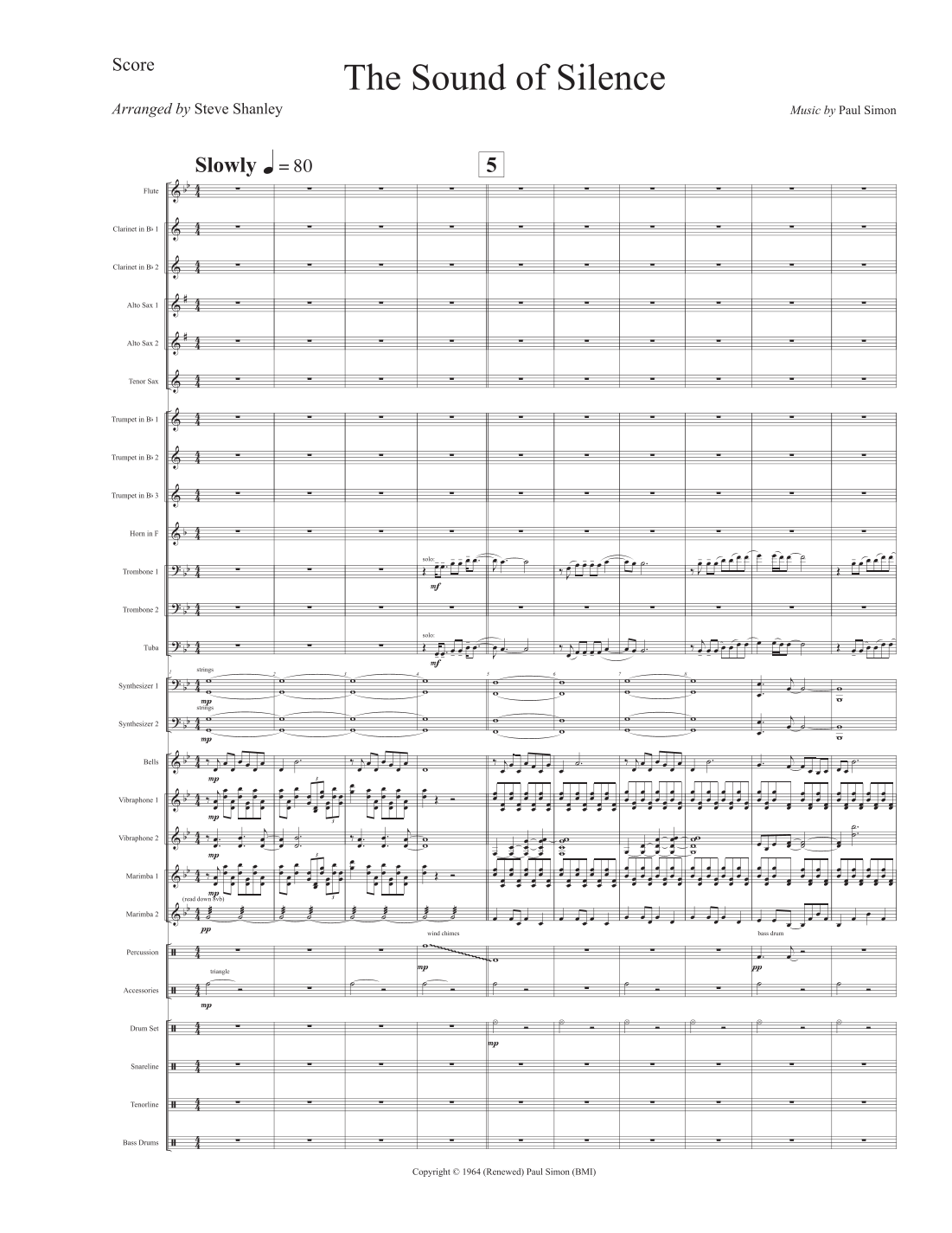 The Sound Of Silence (arr. Steve Shanley) von Cody Fry Feat. Sleeping ...