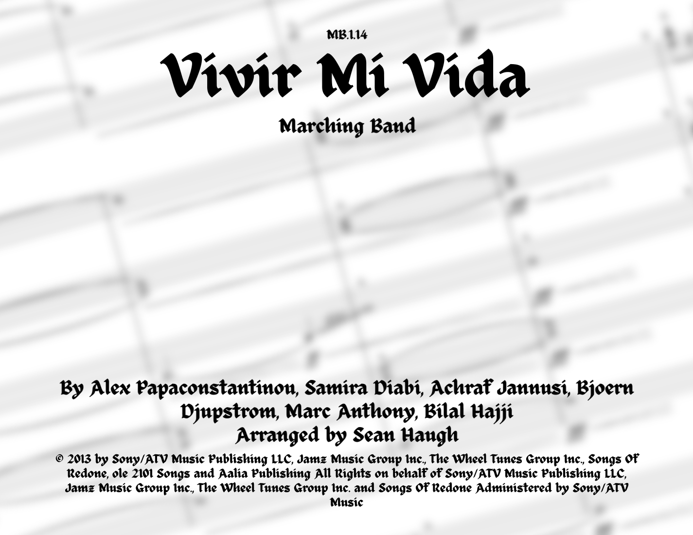 Vivir Mi Vida (arr. Sean Haugh) by Alexandra Y Adrian Sheet Music for ...