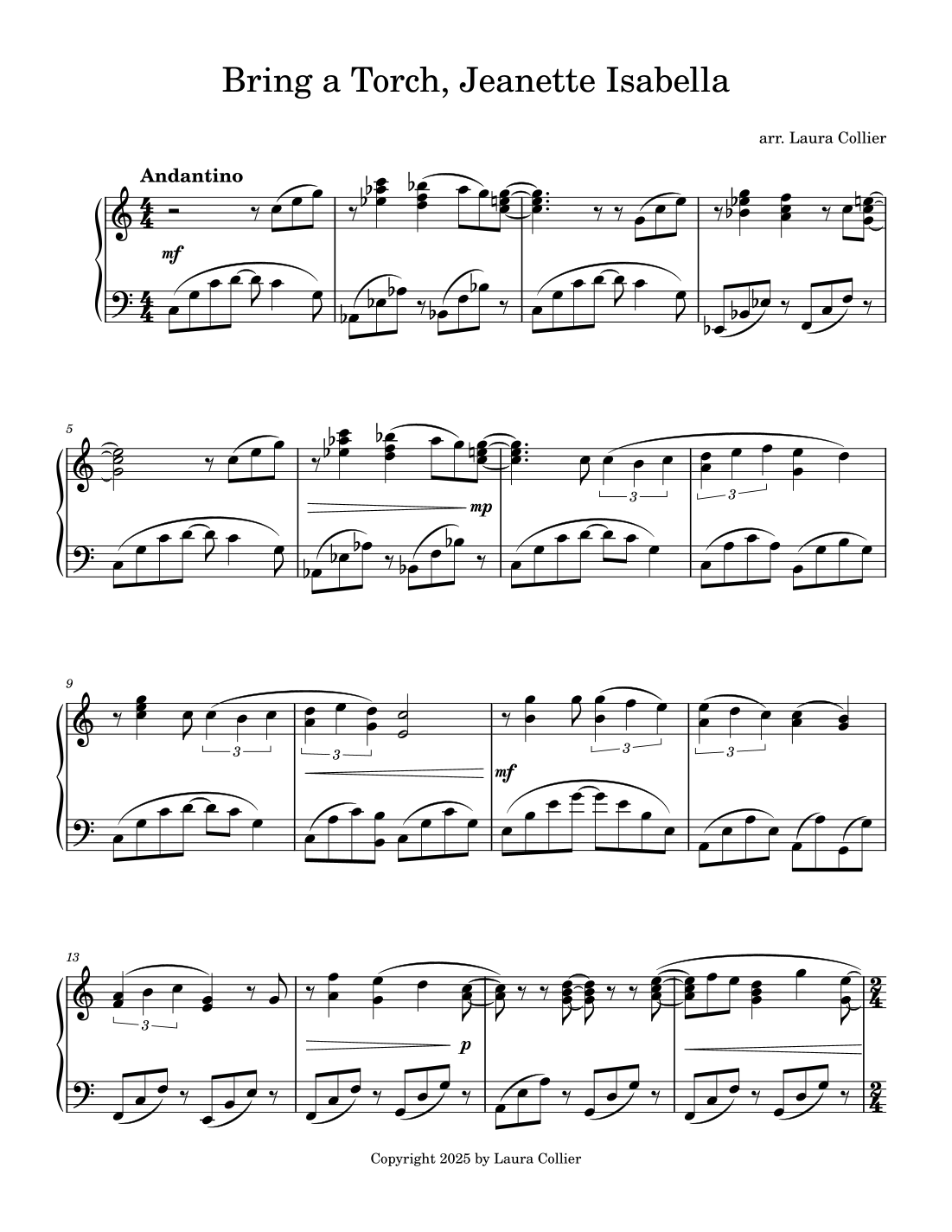 Bring a Torch, Jeanette, Isabella (arr. Laura Collier) by Marc-Antoine ...