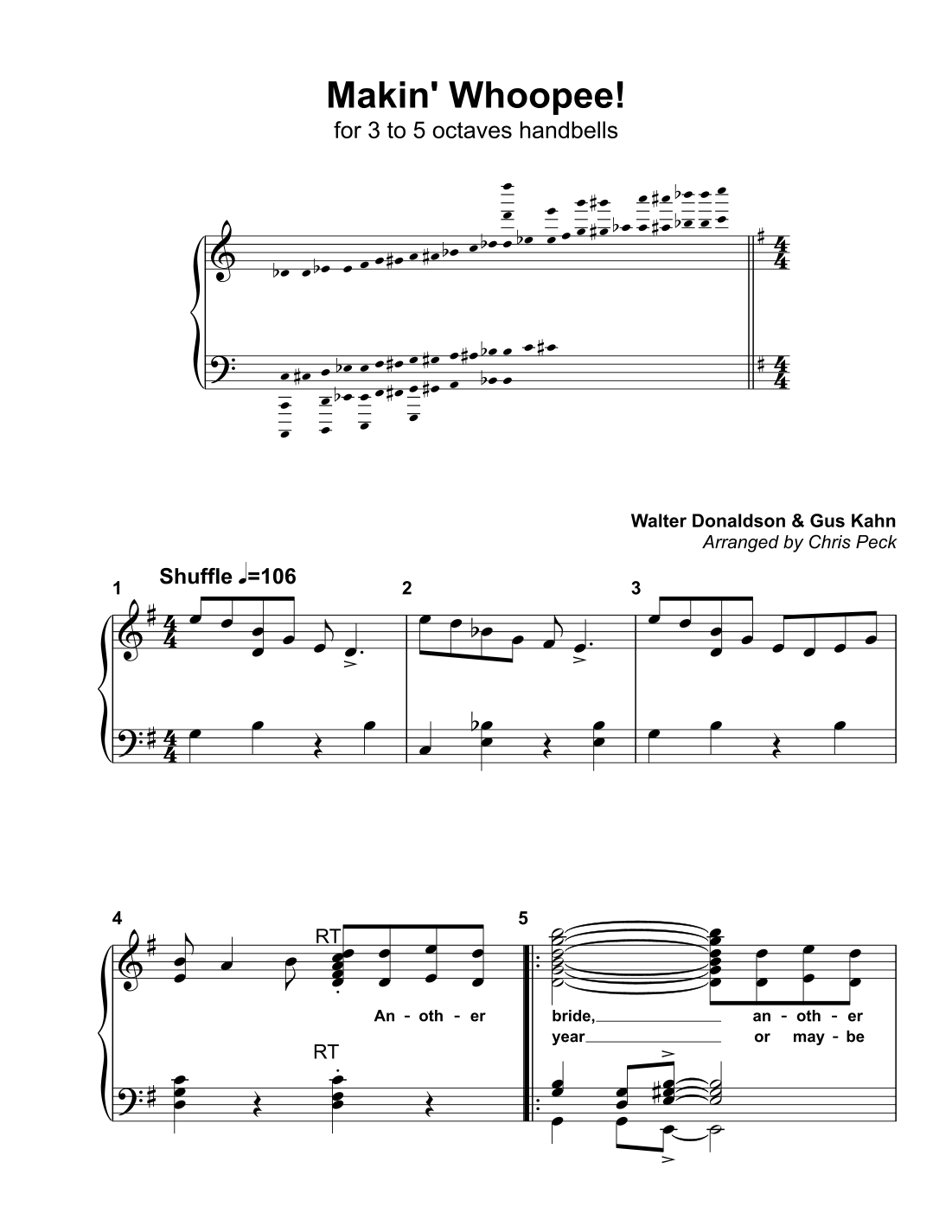 Makin' Whoopie - Score Only (arr. Chris Peck) by Walter Donaldson & Gus ...