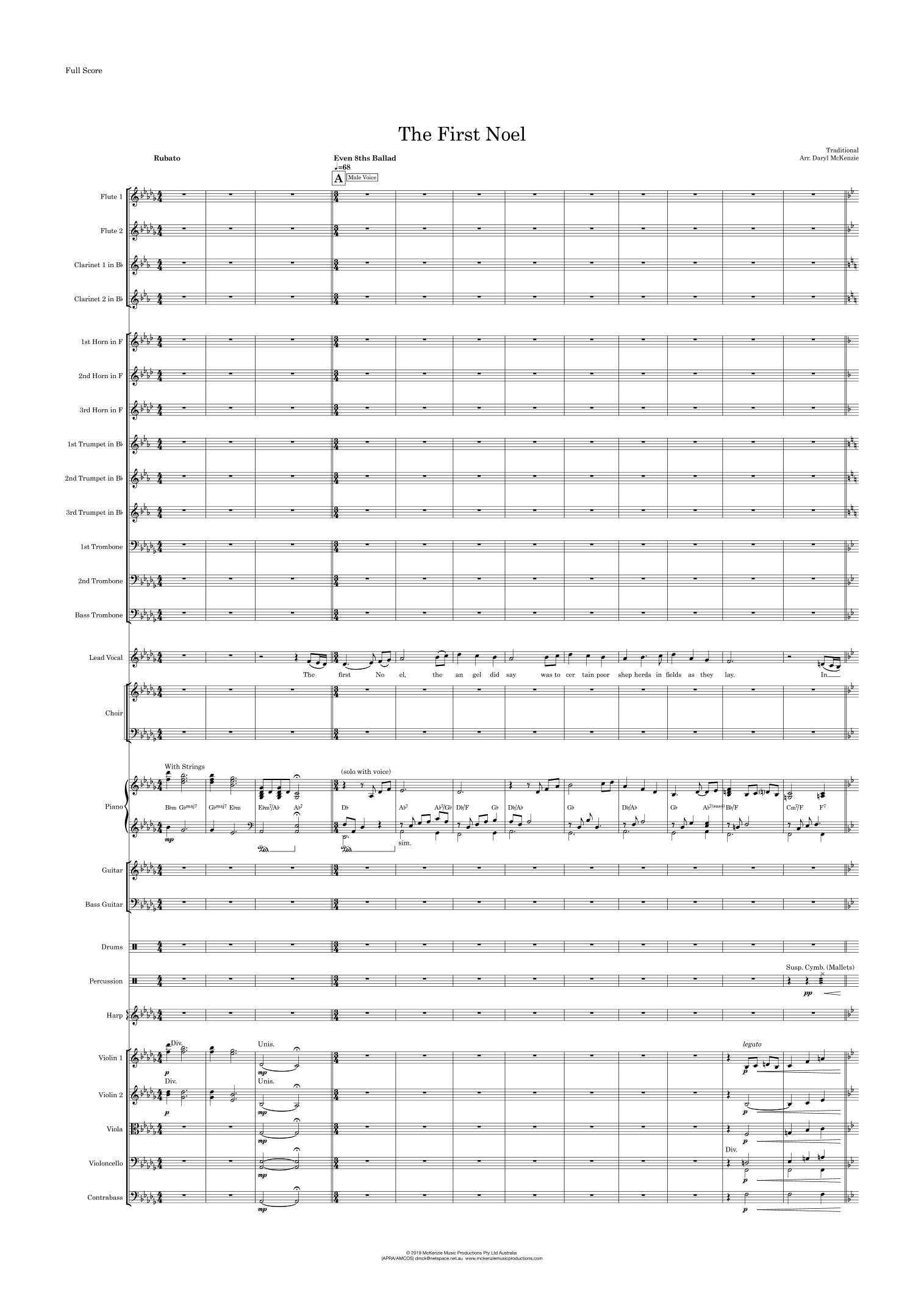 The First Noel (ala Josh Groban) Vocal Duet with Choir and Pops ...