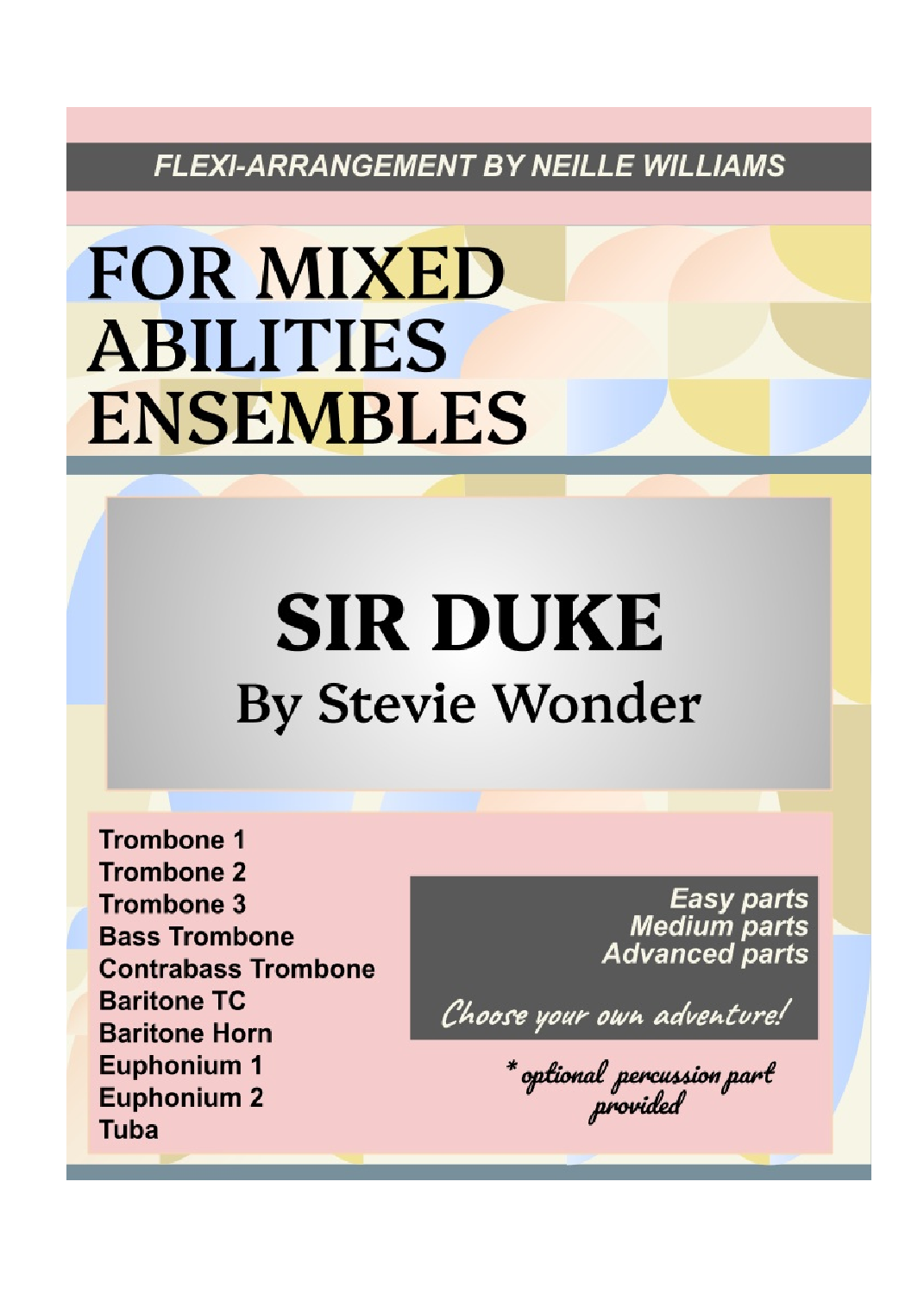 Sir Duke (arr. Neille Williams) by Stevie Wonder Sheet Music for Brass ...