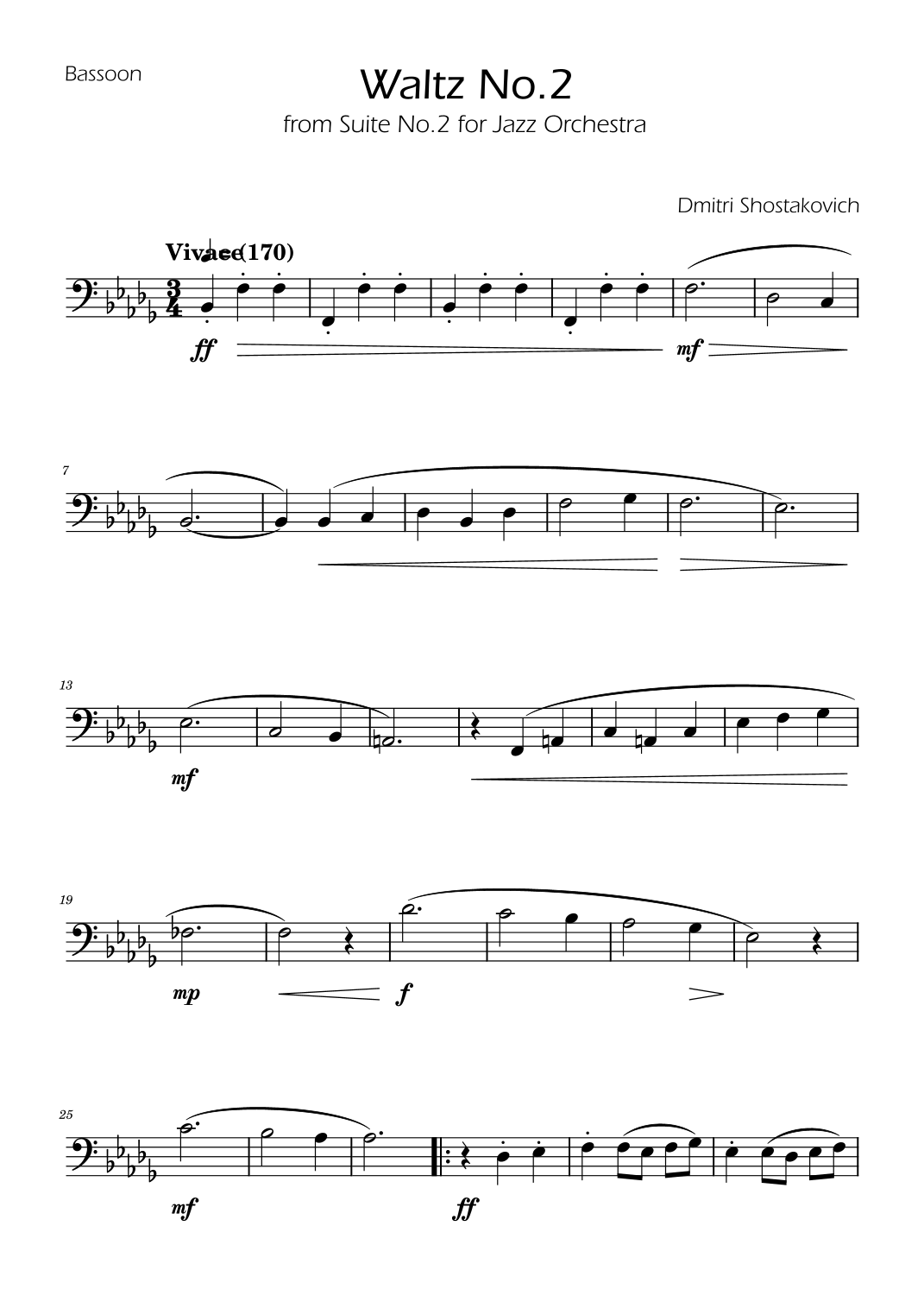 Shostakovich Bassoon Solo at Marie Vicente blog