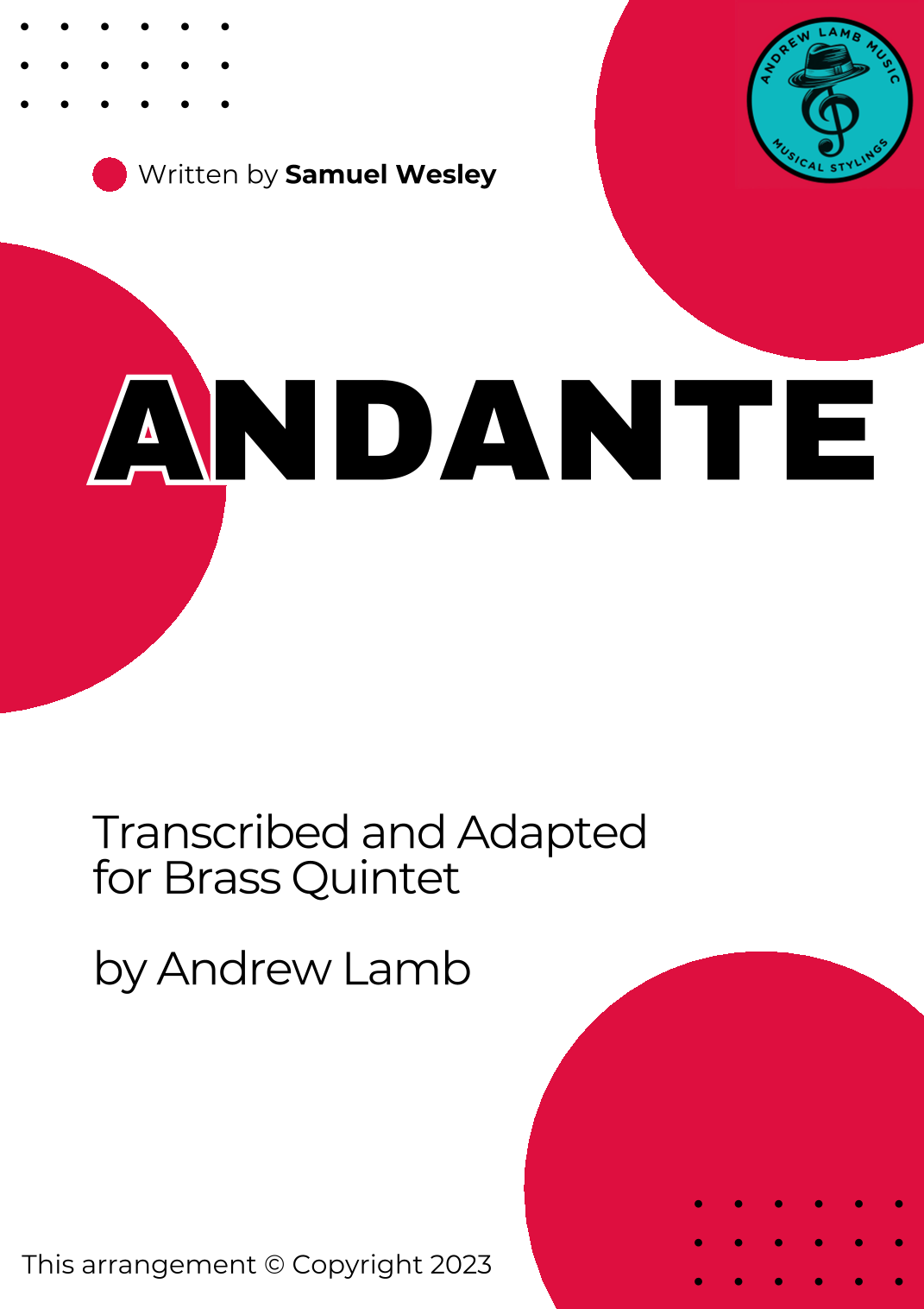 Samuel Wesley | Andante (Prelude) | for Brass Quintet (arr. Andrew Lamb ...