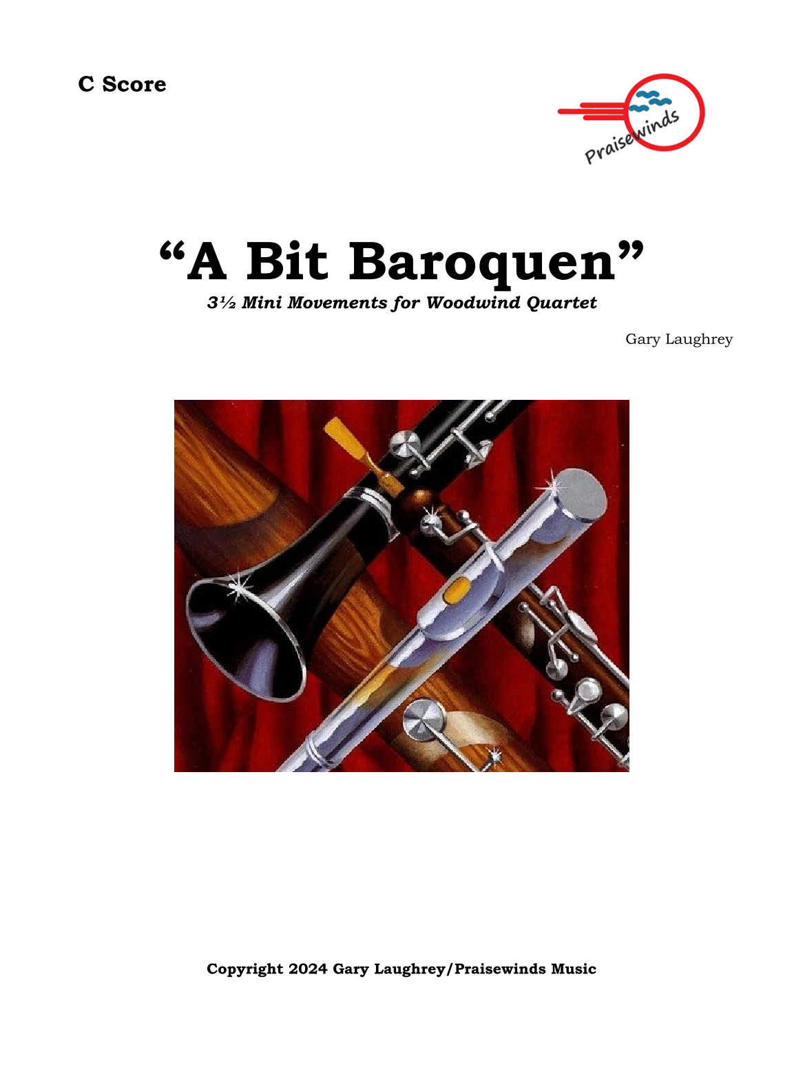 A Bit Baroquen by Gary Laughrey Sheet Music for Woodwind Ensemble at ...